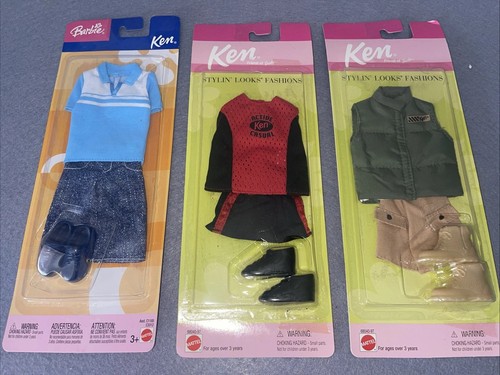 Vintage 1999 Mattel Stylin Looks Fashions Ken Doll Lot Of 3 Shorts ...