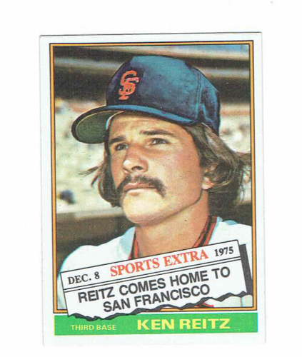 Ken Reitz San Francisco Giants 3B #158T Topps 1976 #Baseball Card | eBay