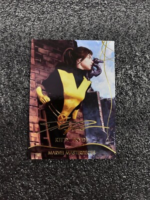 2020 Upper Deck Marvel Masterpieces Kitty Pryde Gold Signature Card #62 ...