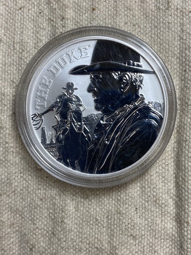 2020 BU JOHN WAYNE “THE DUKE” TUVALU.9999 FINE SILVER COIN Original ...