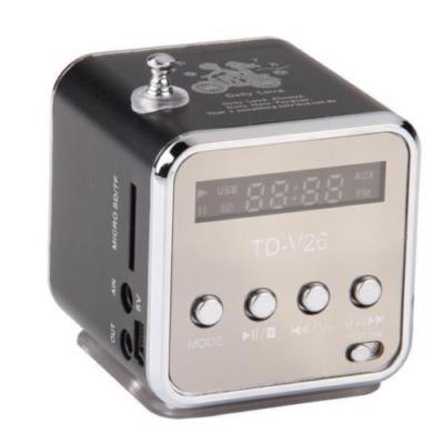 Portable Mini Speaker Music Player FM Radio MicroSD TF USB MP3 ...