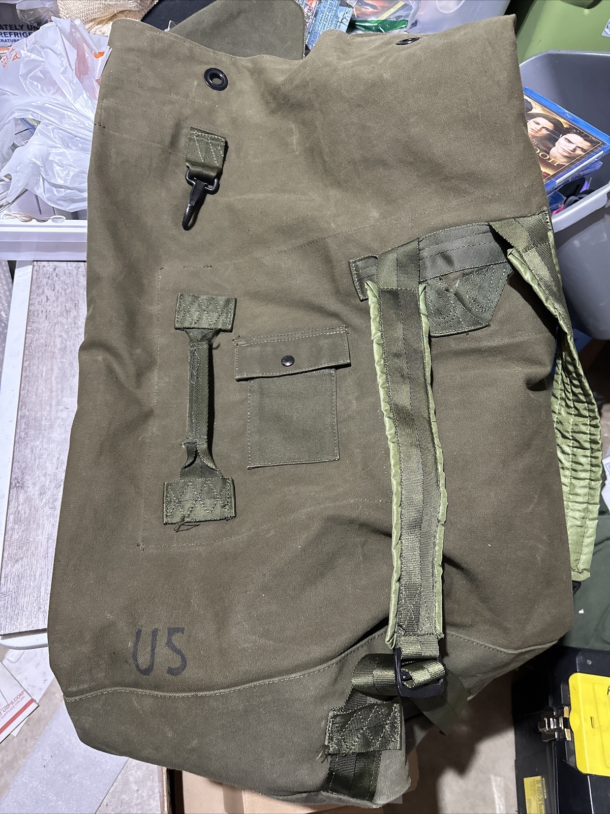 USGI Military Heavy Duty Canvas Duffle Bag Type 2 US Army Green. 32 ...