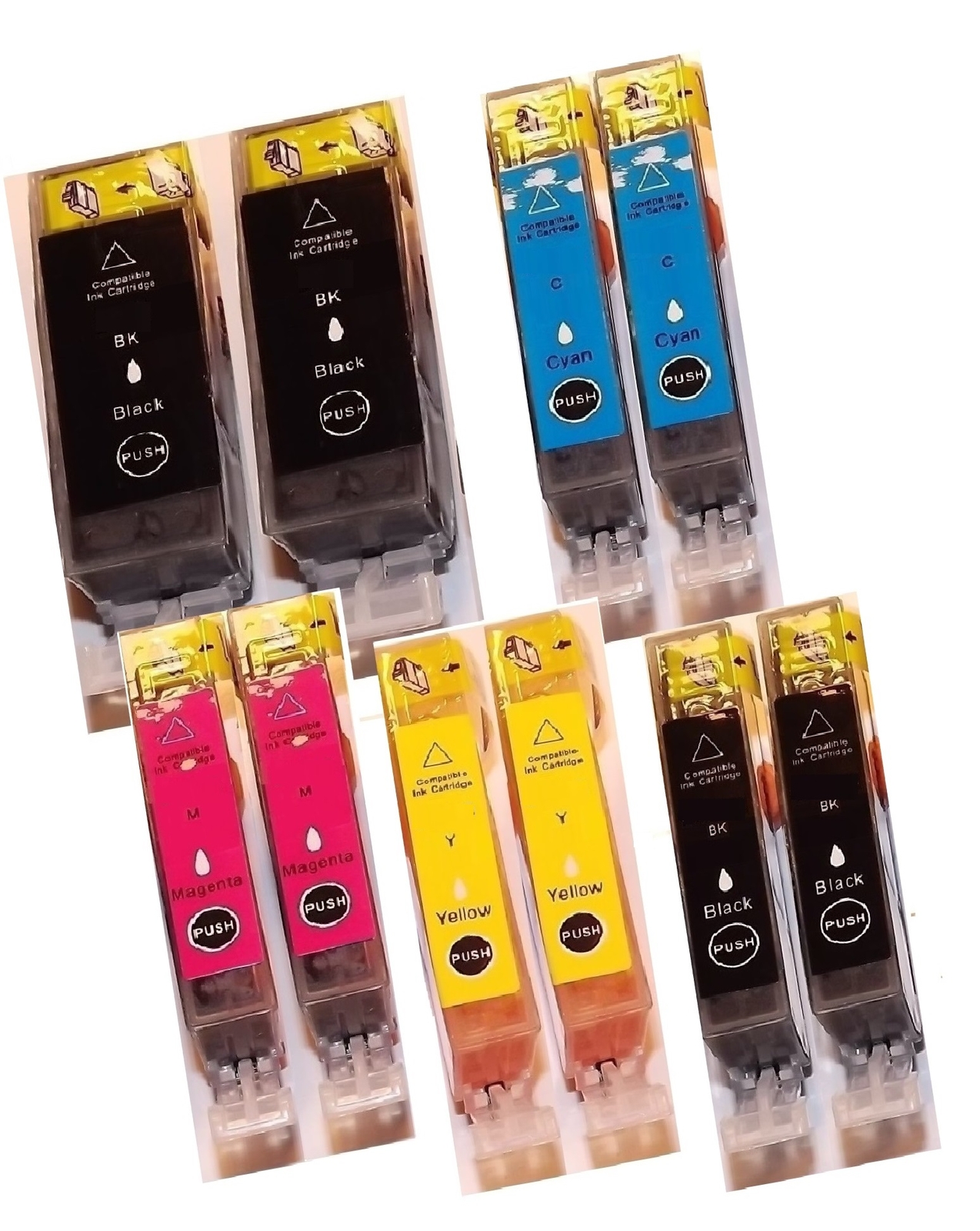 10 Patronen für Canon ersetzt PGI-580 CLI581 TS8241 TS9500 TS9540 ...