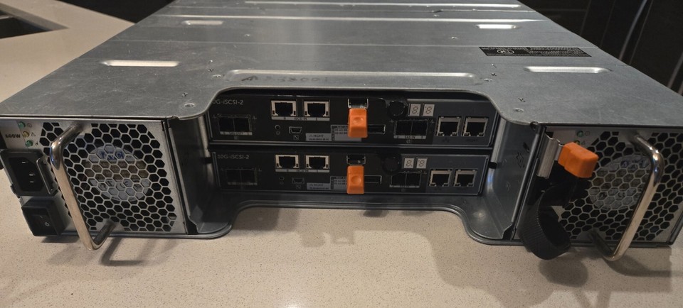 Dell PowerVault MD3800i SAN Dual 10gb iSCSI Controllers + 22x 1.2TB ...