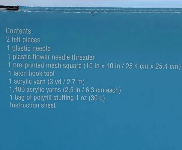 Creatology Summer Yarn Pillow Craft Kit - Latch Hook - for sale online ...