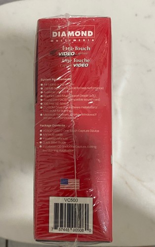 Diamond Multimedia VC500 USB One Touch VHS to DVD Video Capture Sealed ...