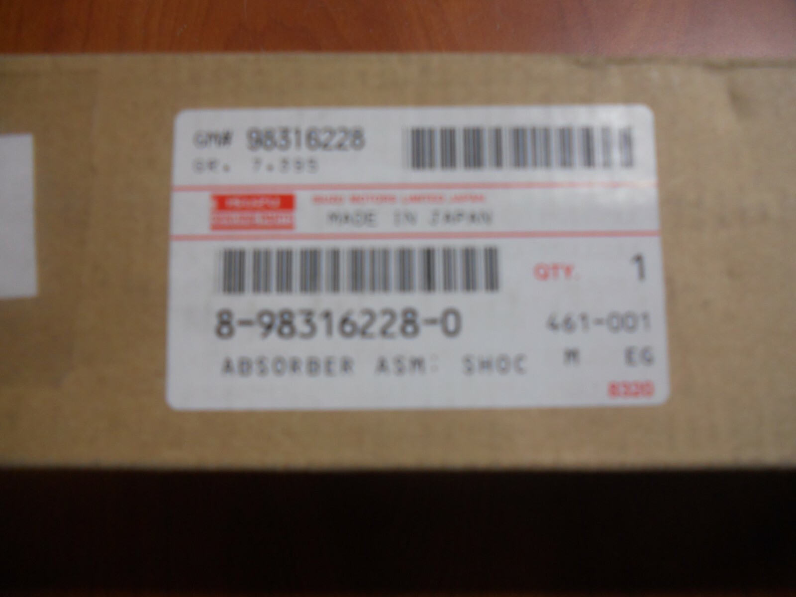 Isuzu Pair of Shock Absorbers 8-98316228-0 ( CS1869 DS508 B3 ) | eBay