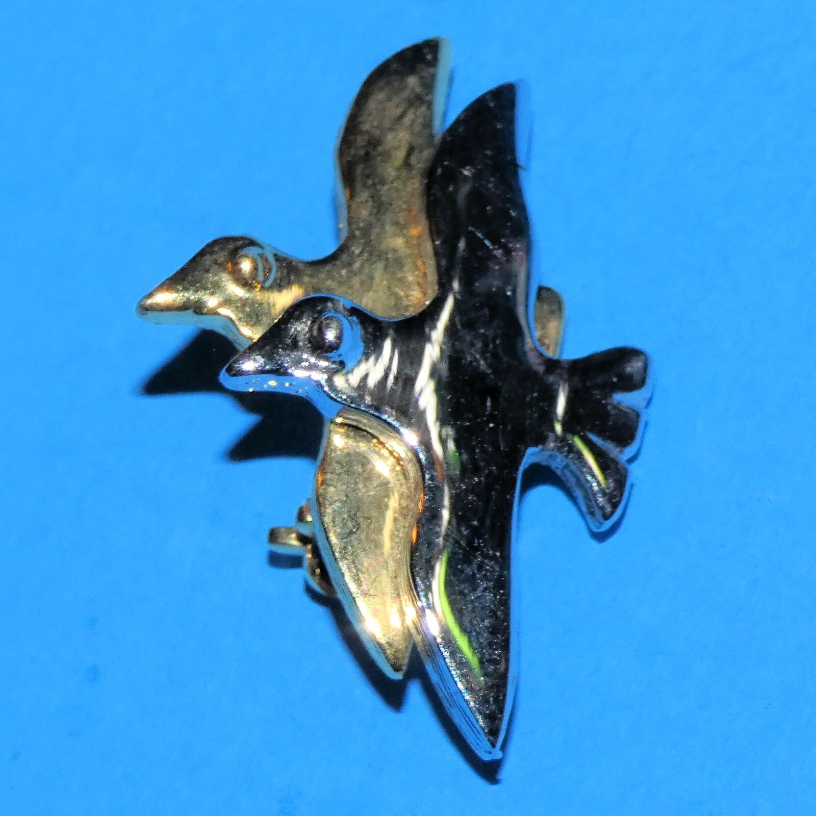 Vintage Seagull Pair Brooch Pin In Flight Bird Lover … - Gem