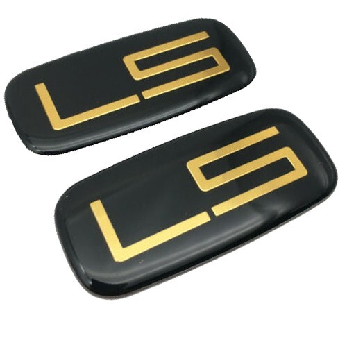 2Pc Black Gold 99-07 Side Body LS Emblems 3D Badges Replacement ...