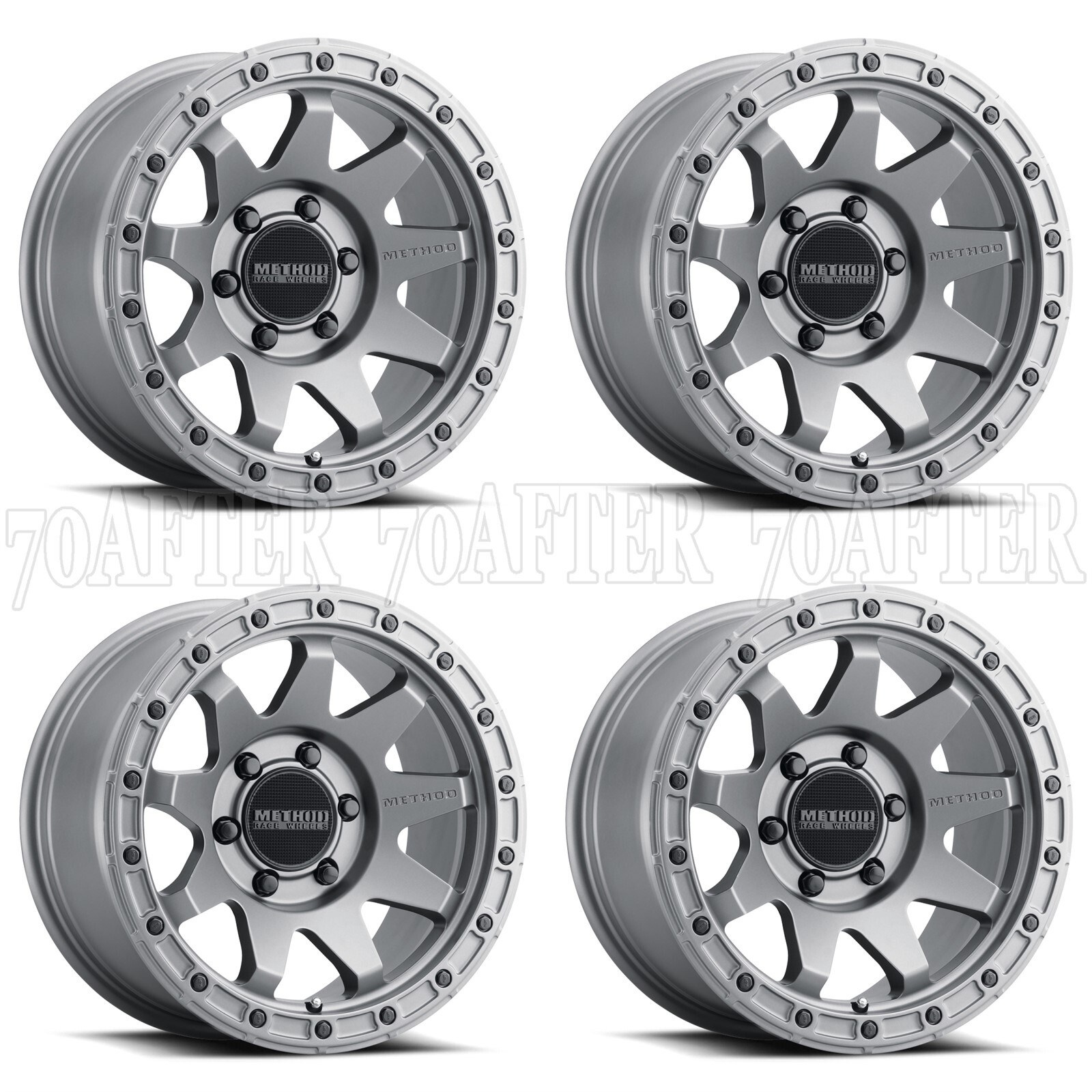 (4X) Method MR317 Wheels [17x8.5|6x135|ET:0|CB:87] Matte Titanium | eBay