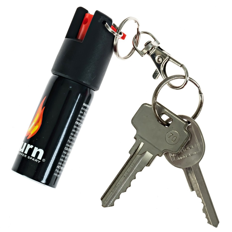 POLICE Stun Gun Burn Pepper Spray Combo Self Defense 618 Black | eBay