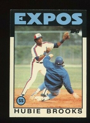 1986 TOPPS TIFFANY #555 HUBIE BROOKS MONTREAL EXPOS | eBay