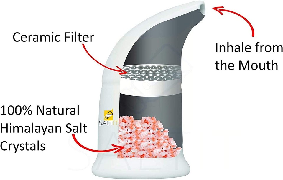 Himalayan Salt Inhaler for Asthma Patient Salt Pipe Crystals Salt Anti ...