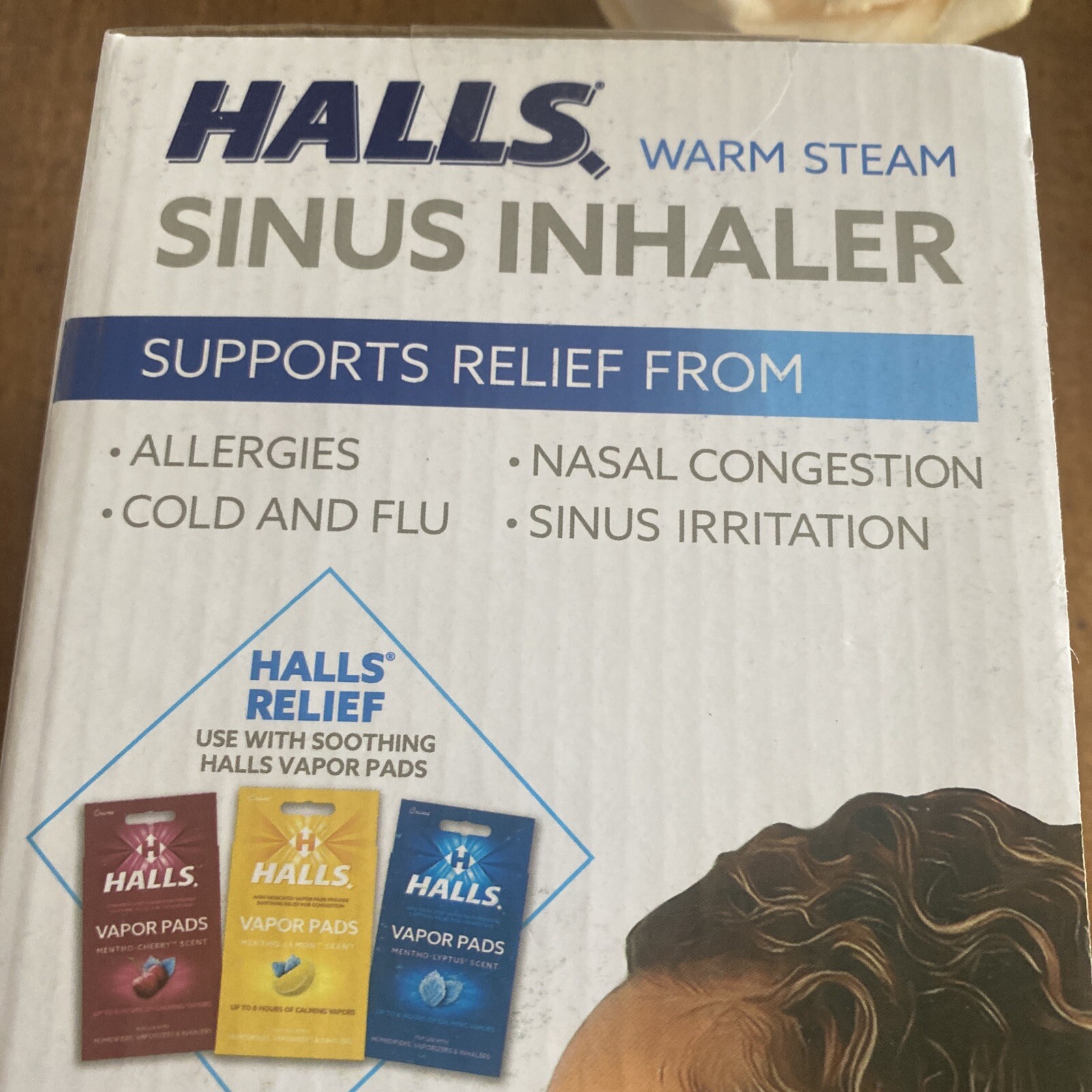 Halls Warm Steam Sinus Inhaler 1 Vapor Pad Included Relieves Congestion ...