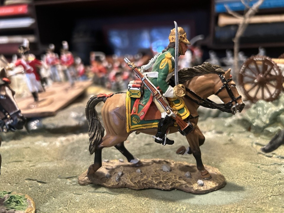 Metal King & Country Napoleonic Mounted French Dragoon Soldier/Cavalry ...