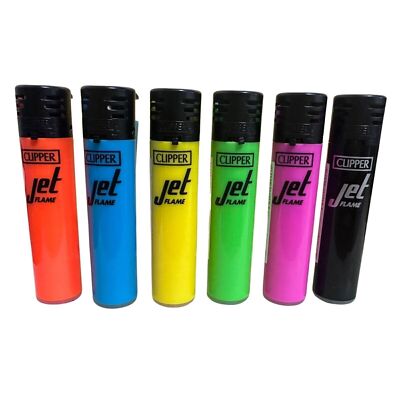 Metallic Colours Wind Proof Clipper Jet Lighters for Kitchen HOB BBQ ...