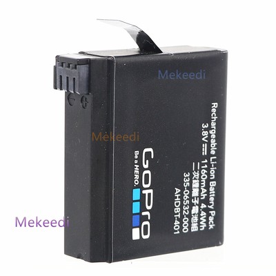 New Genuine GoPro 4 Battery For GoPro AHDBT-401 HD HERO4 Black & Silver ...