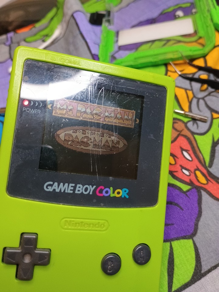 Nintendo Game Boy Color Kiwi Green Handheld Console Only CGB-001 ...