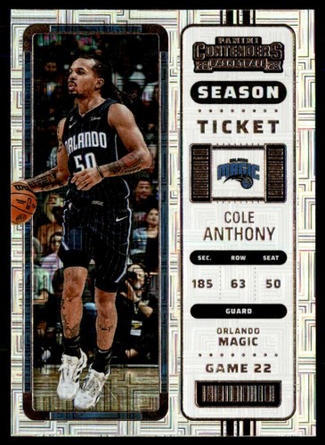 2022-23 Panini Contenders Basketball Season Ticket Cole Anthony #52 | eBay