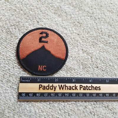 2 Mountain NC Patch Hook & Loop Back Military Morale Tactical North ...
