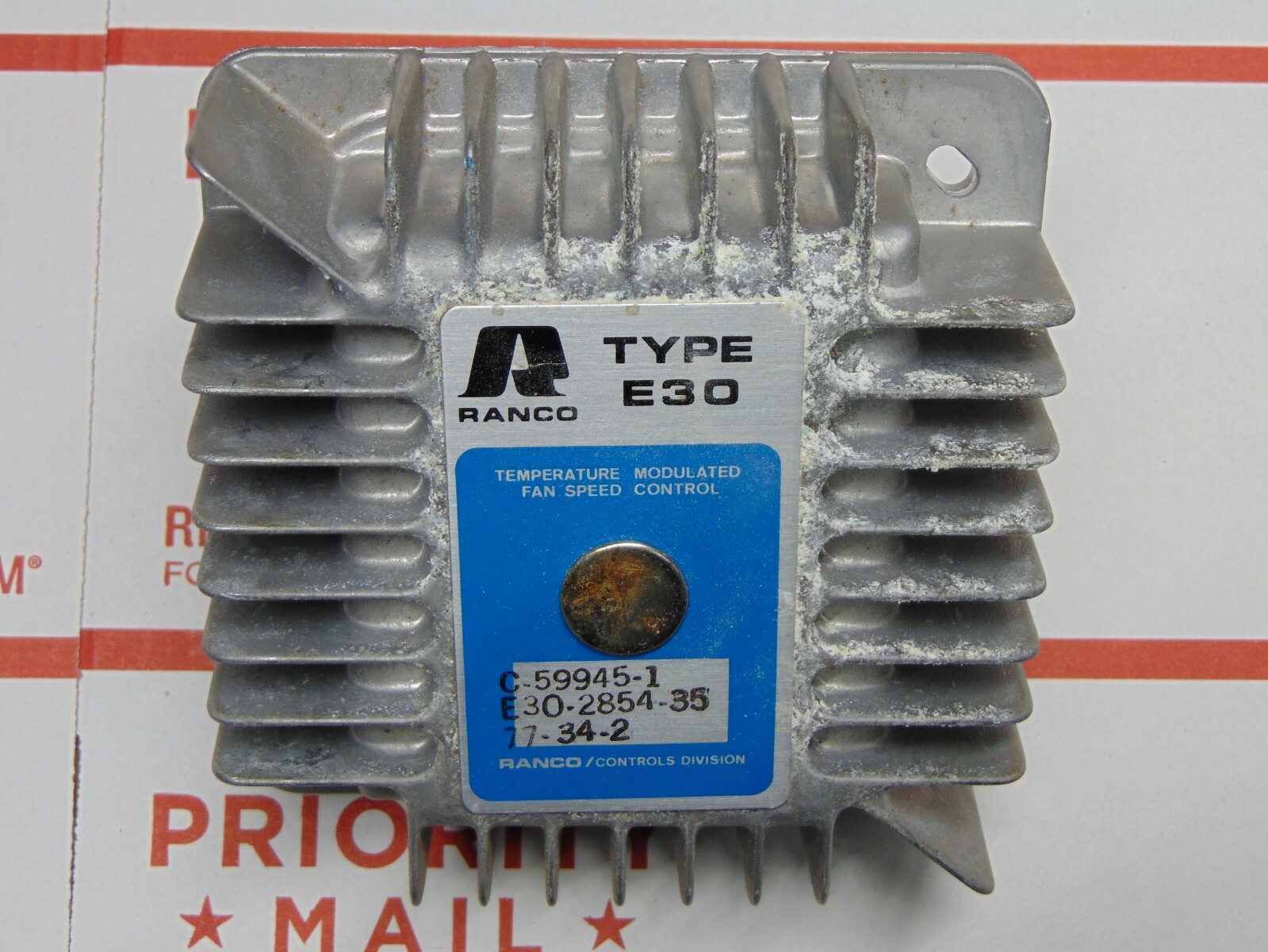 NEW RANCO E30 TEMPERATURE MODULATED FAN SPEED CONTROL no cord | eBay