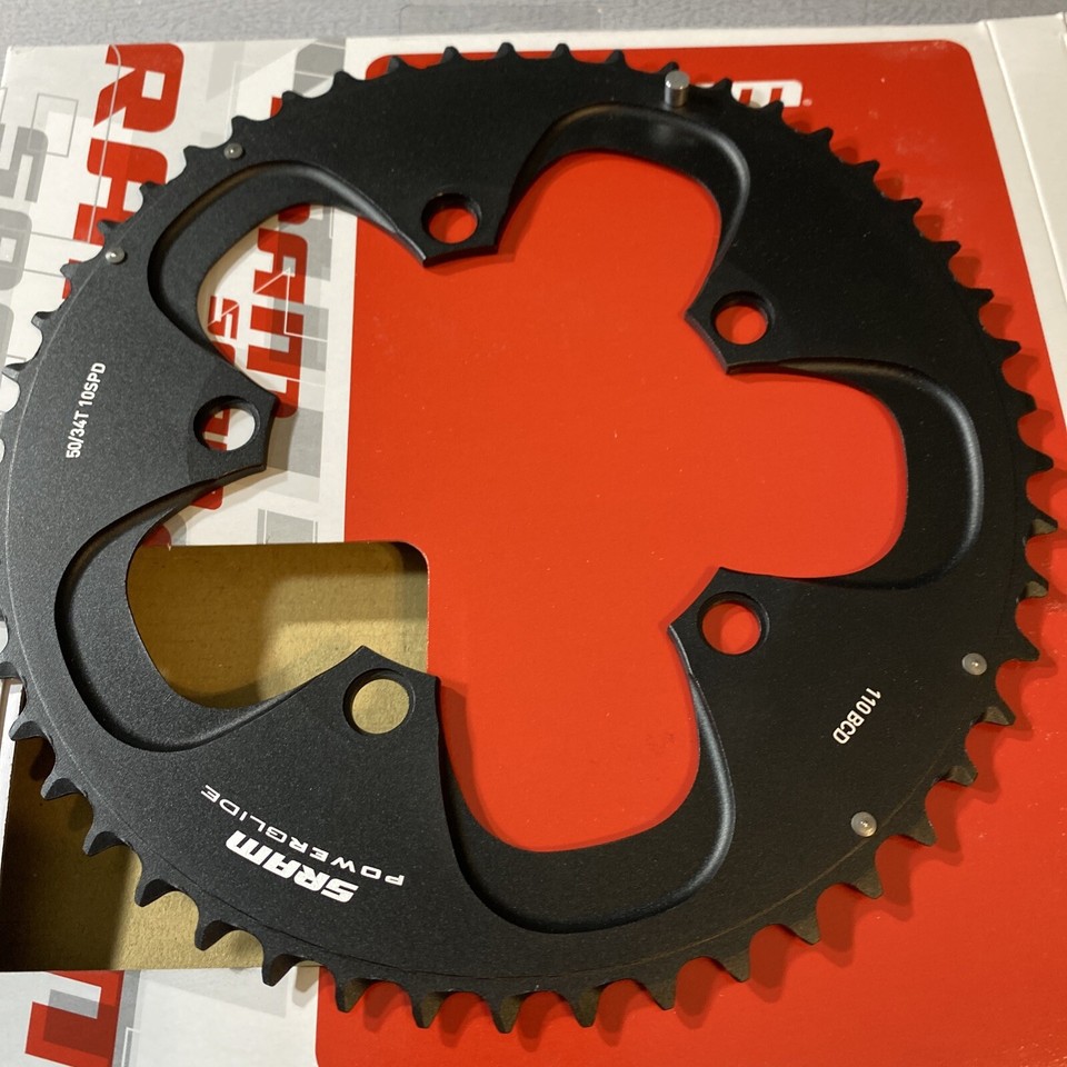 Sram Powerglide 10 Speed Chainring 50 Tooth 110 Bcd Red Force Rival ...