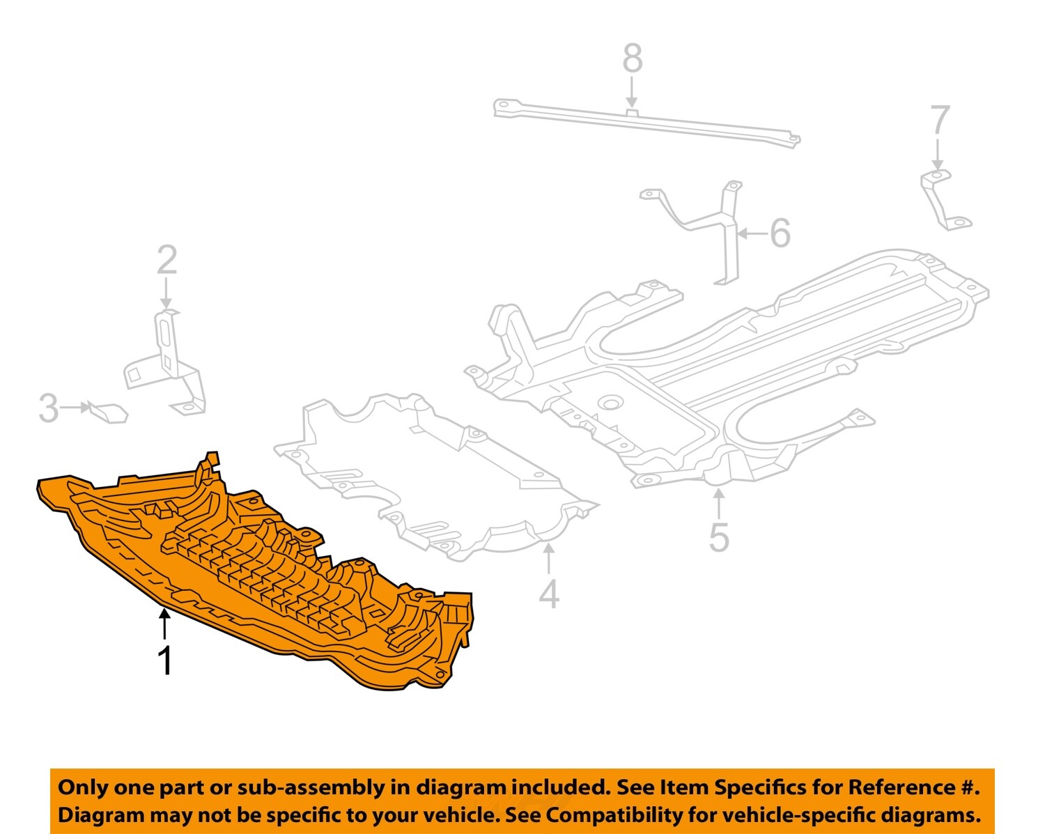 MERCEDES OEM 19-20 C300 Radiator Support Splash Shields-Front Shield ...
