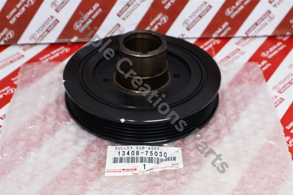 Toyota Genuine 1340875030 Pulley Crankshaft 13408-75030 OEM | eBay