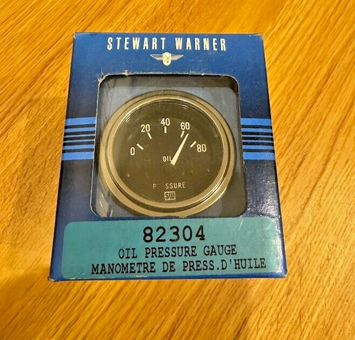 Stewart Warner 82304 Elec 80lbs 2 1/16 Oil Pressure Gauge Hot Rod ...