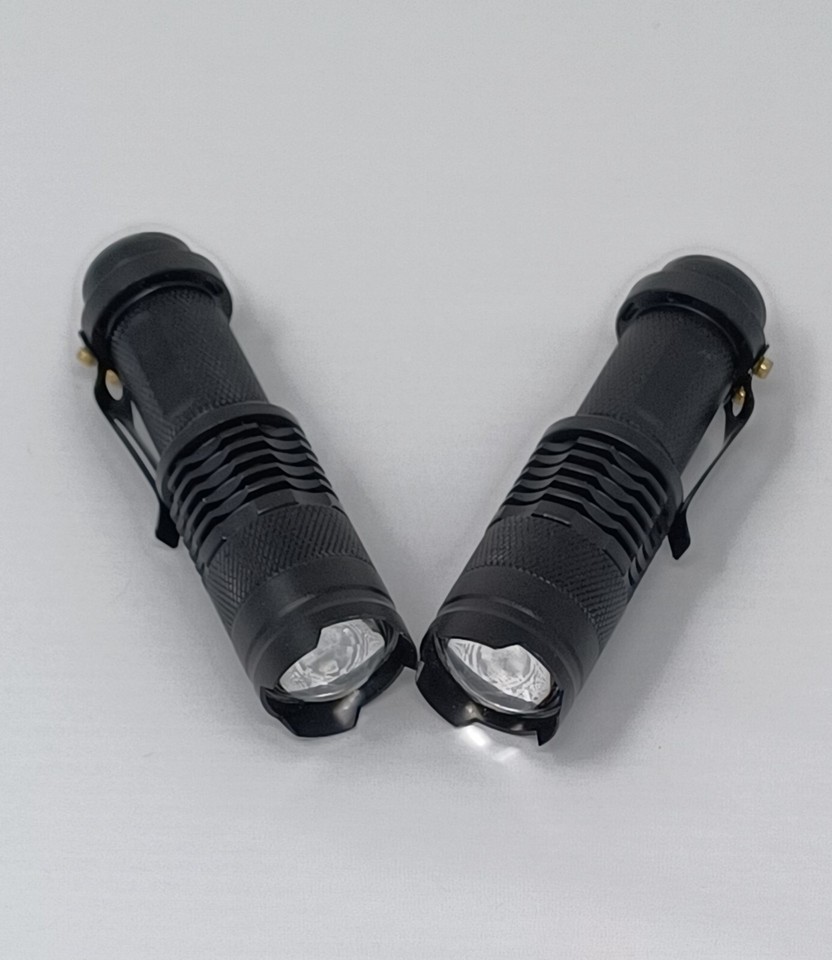 2Pack Tactical LED Flashlight Military Grade Torch Small Ultra Bright ...