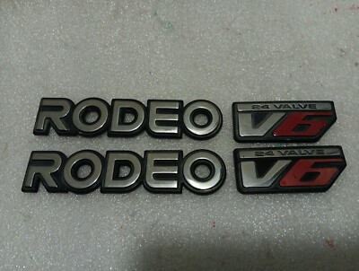 94 95 96 97 Isuzu Rodeo 24 Valve V6 Fender Emblems Symbol Logo Badge ...