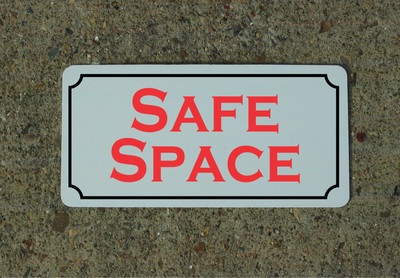 SAFE SPACE Metal Vintage Design Sign 6"x12" | eBay