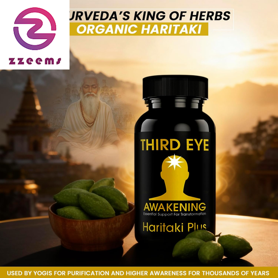 Third Eye Awakening – Organic Haritaki Capsules – King of Herbs for ...