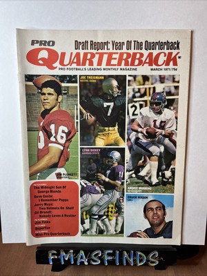 X4 1971 ARCHIE MANNING THEISMANN PLUNKETT Pro Quarterback Football ...