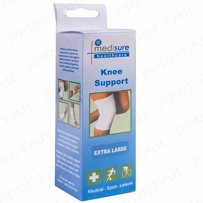 Extra Large White Knee Brace Elastic Leg Support Arthritis Injury ...