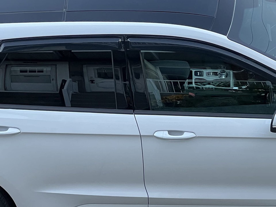 Tape-on Window Visors Rain Guards Vent Shade Deflectors For 2015-2024 ...