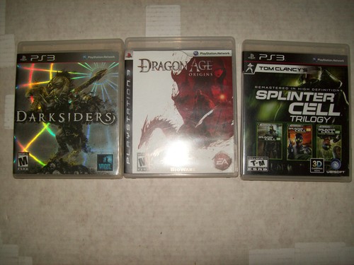 Splinter Cell Trilogy, Darksiders, and Dragon Age Origins Platstation 3 ...