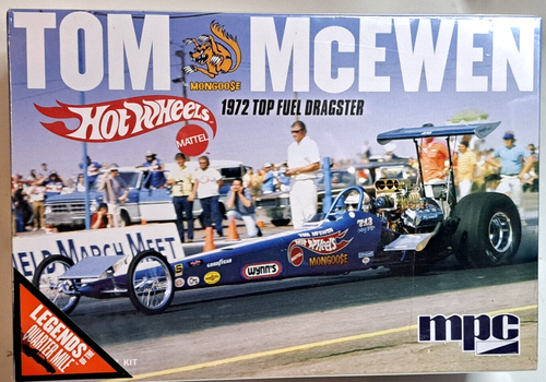 MPC 1/25 Tom McEwen Mongoose 1972 Top Fuel Dragster Hot Wheels Model Kit SEALED | eBay