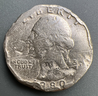 1980 P Quarter Obverse Reverse Rim 1 Of A Kind | eBay