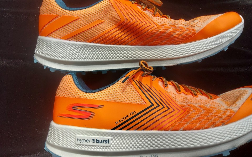 Brand New Skechers Go RUN RAZOR TRAIL ORANGE Running Shoes - Mens Size ...