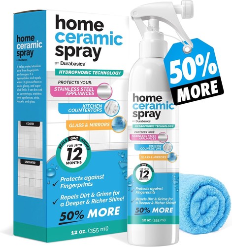 [12 Oz] Home Ceramic Coating Spray Kit - Shine, Seal & Protect Kitchen ...