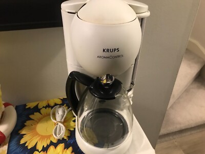 Krups 10 cup Aroma Control Coffee Maker Model 180 - White | eBay