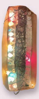 Vintage Christmas 35 Star Light Plastic Cap AS-IS Partial Lit Blinking ...