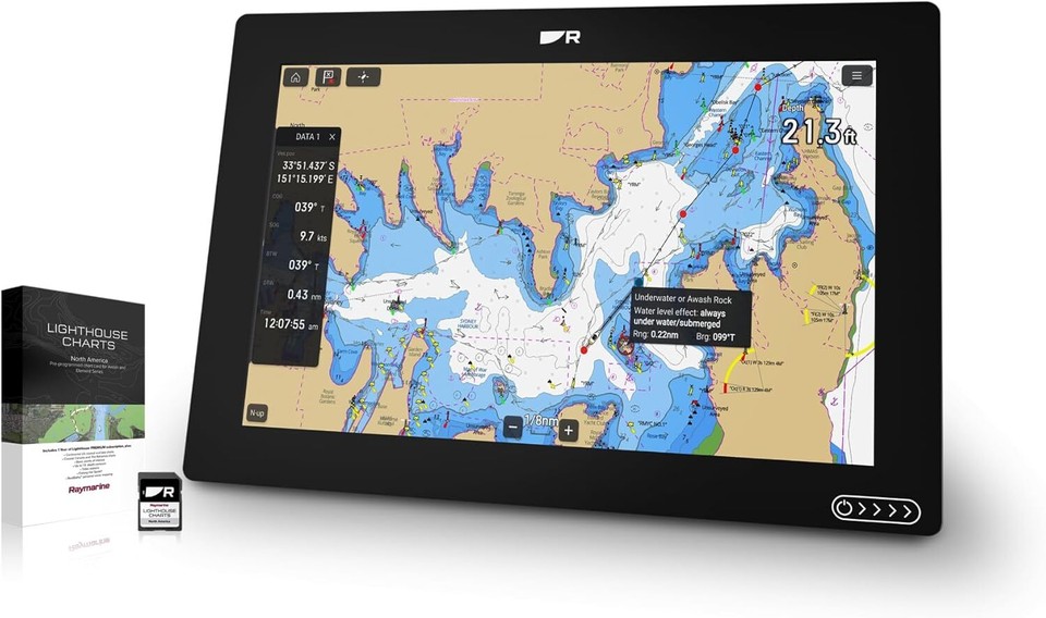 Raymarine LightHouse North America GPS Navigation Chart for Axiom ...