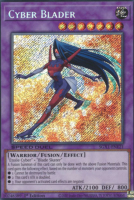 Cyber Blader - SGX1-ENE21 - Secret Rare 1st Edition - Near Mint - Yu-Gi ...