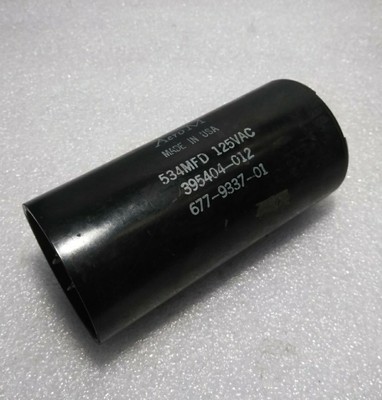 Front Load Washer AeroM Capacitor 534MFD 125VAC Milnor P/N: 395404-012 ...