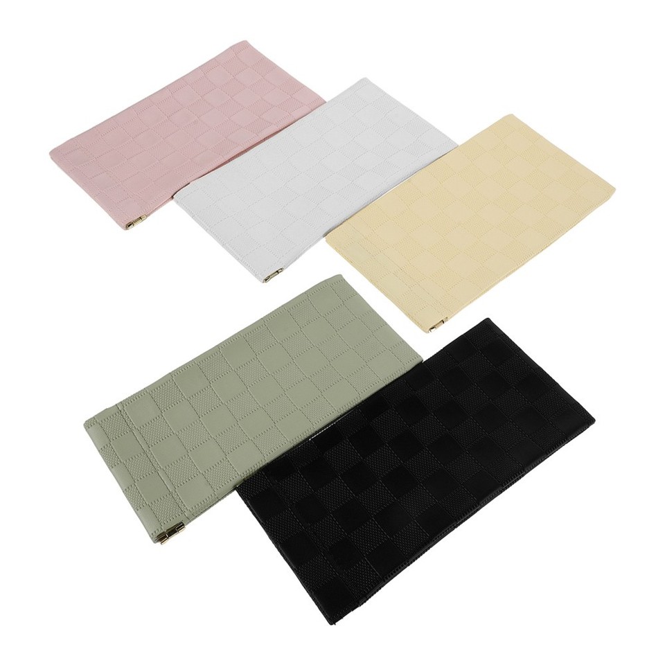 5pcs Snap Closure PU Organizer Pouches, Self-Closing Pocket Cosmetic ...