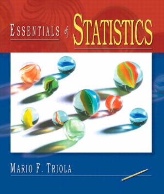 Essentials of Statistics by Triola, Mario F. 9780201741186| eBay