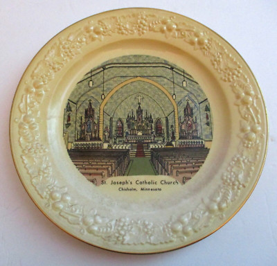 VINTAGE 1957 ST. JOSEPH'S CATHOLIC CHURCH CHISHOLM MINNESOTA COLLECTOR ...