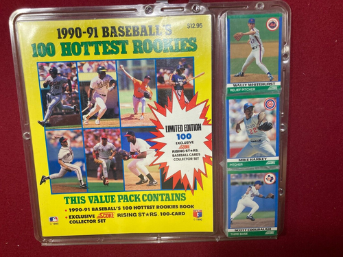 1990 Score Baseball Hottest 100 Rookies Sealed Set - Thomas, Sanders ...